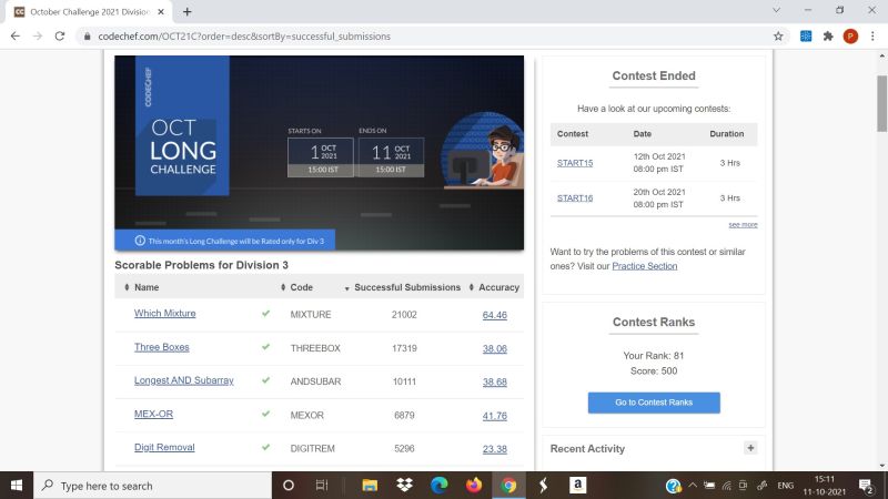PAVAN KARTHIK NVS on LinkedIn: #codechef PAVAN KARTHIK NVS on LinkedIn: #codechef