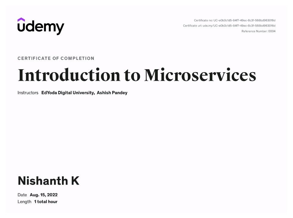 Nishanth K on LinkedIn: #microservices Nishanth K on LinkedIn: #microservices