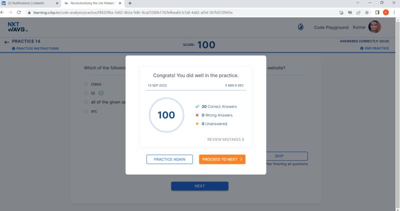 Kumar Nakkala on LinkedIn: #ccbp #ccbpian #nxtwave ... Kumar Nakkala on LinkedIn: #ccbp #ccbpian #nxtwave ...