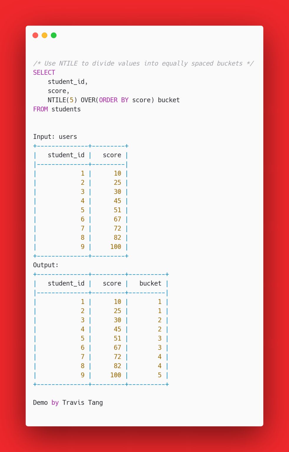 Travis Tang on LinkedIn: #sql #dataanalyst #dataanalytics #datascience ... Travis Tang on LinkedIn: #sql #dataanalyst #dataanalytics #datascience ...