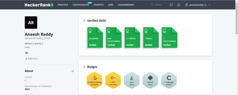 Aneesh Reddy on LinkedIn: #hackerank #coding #competitiveprogramming # ... Aneesh Reddy on LinkedIn: #hackerank #coding #competitiveprogramming # ...