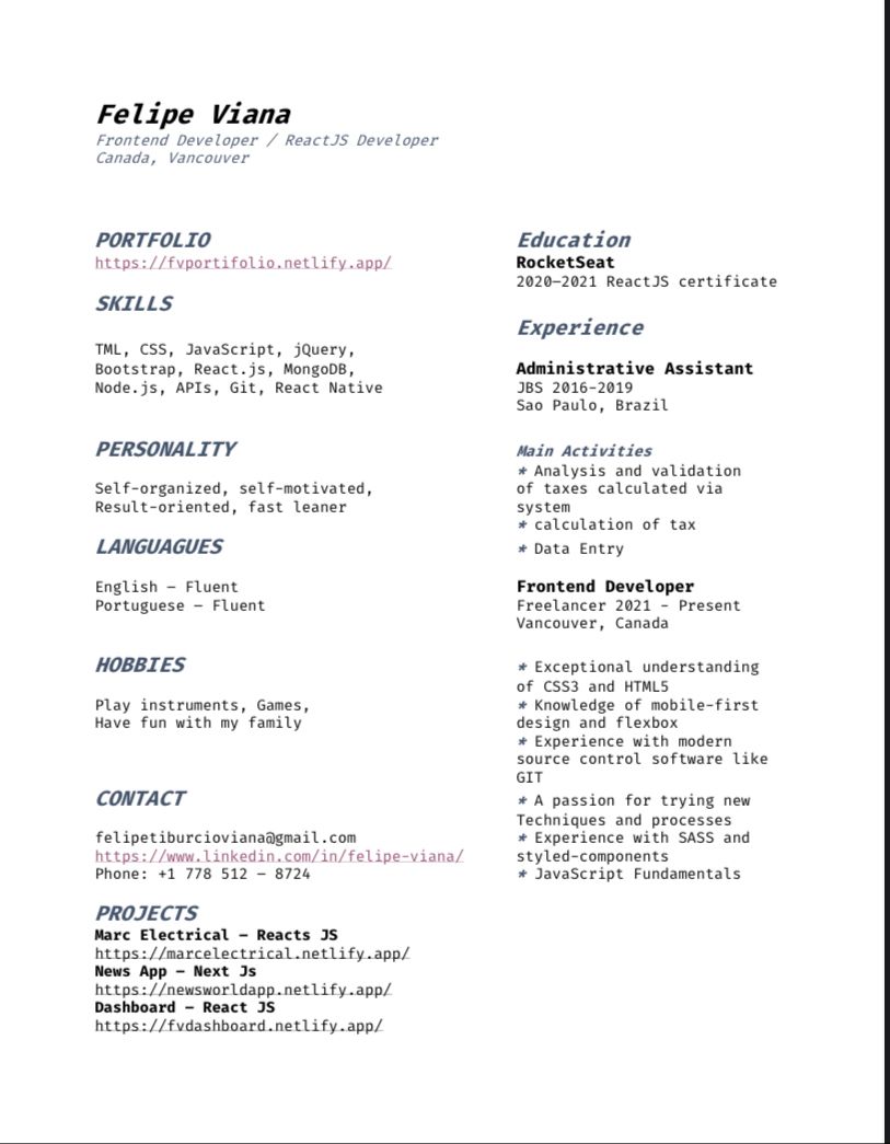 Felipe Viana on LinkedIn: #openforwork #frontenddeveloper #reactjs # ... Felipe Viana on LinkedIn: #openforwork #frontenddeveloper #reactjs # ...