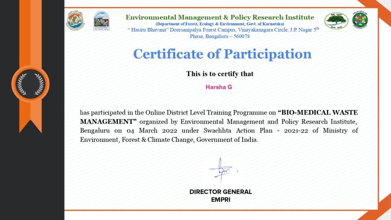 Harsha G on LinkedIn: #kspcb #cpcb #empri #encincture Harsha G on LinkedIn: #kspcb #cpcb #empri #encincture