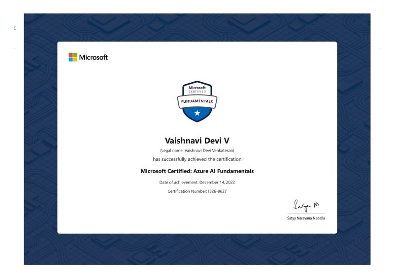 LinkedIn Vaishnavi Devi Venkatesan 페이지: #microsoftcertifications # ... LinkedIn Vaishnavi Devi Venkatesan 페이지: #microsoftcertifications # ...