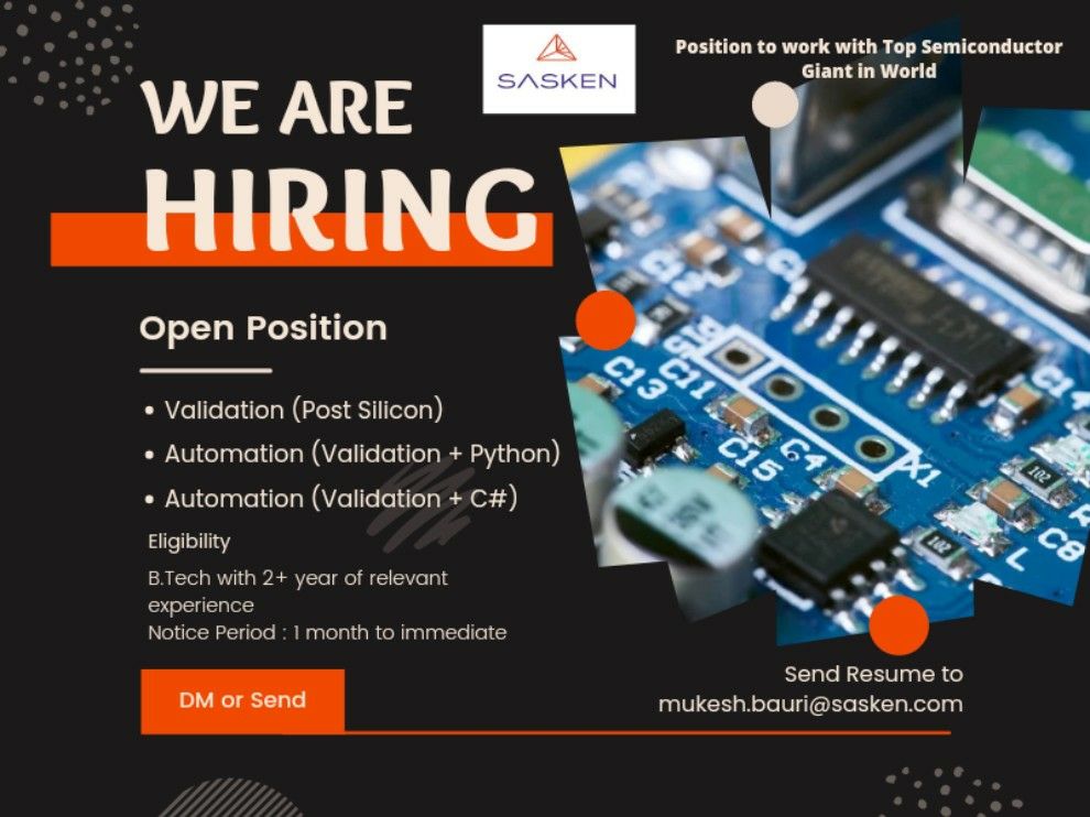 Mukesh Bauri on LinkedIn: #semiconductor #hiring #python #csharp # ... Mukesh Bauri on LinkedIn: #semiconductor #hiring #python #csharp # ...