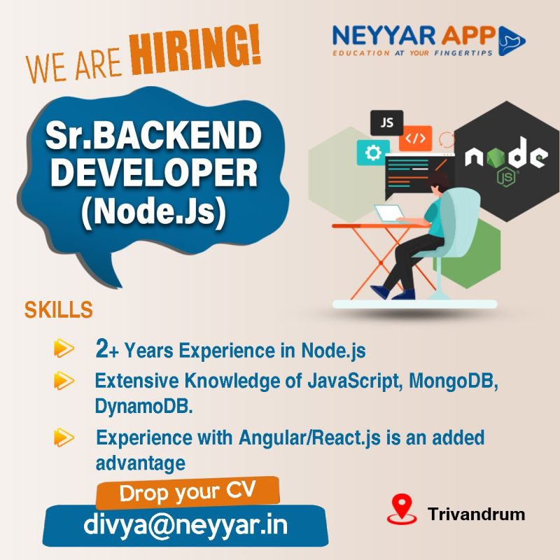 Suraj SJ on LinkedIn: #jobs #hiring #nodejs Suraj SJ on LinkedIn: #jobs #hiring #nodejs