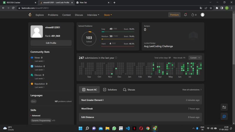 Vineet Aalwani on LinkedIn: #connections #leetcode #dsa #leetcode #cpp ... Vineet Aalwani on LinkedIn: #connections #leetcode #dsa #leetcode #cpp ...