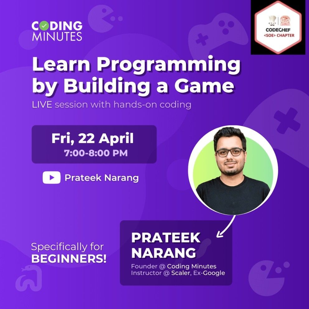 Codechef SOE Chapter on LinkedIn: #codechef #coding #students #webinar ... Codechef SOE Chapter on LinkedIn: #codechef #coding #students #webinar ...