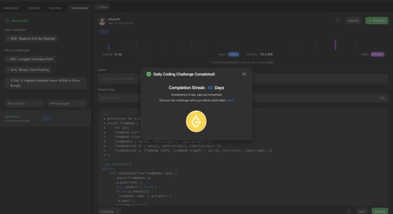 Bharath Kumar S on LinkedIn: #365daysofcode #problemsolving #leetcode # ... Bharath Kumar S on LinkedIn: #365daysofcode #problemsolving #leetcode # ...