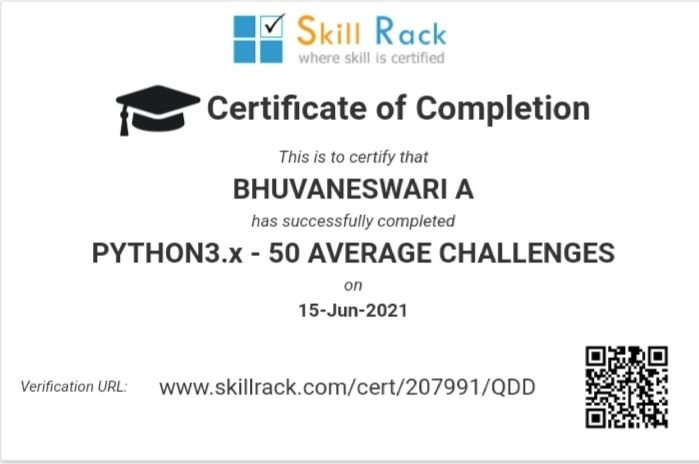 Bhuvaneswari A on LinkedIn: #skillrack #pythonprogramming #python # ... Bhuvaneswari A on LinkedIn: #skillrack #pythonprogramming #python # ...