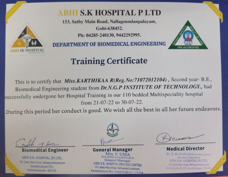 Karthikaa Rajamani on LinkedIn: #hospitaltraining Karthikaa Rajamani on LinkedIn: #hospitaltraining
