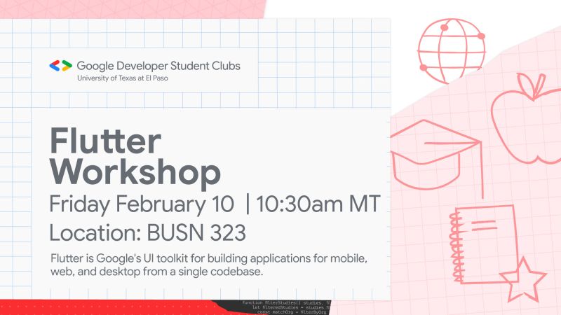 GDSC UTEP on LinkedIn: #flutter #appdevelopment #googledevs #gdsc GDSC UTEP on LinkedIn: #flutter #appdevelopment #googledevs #gdsc