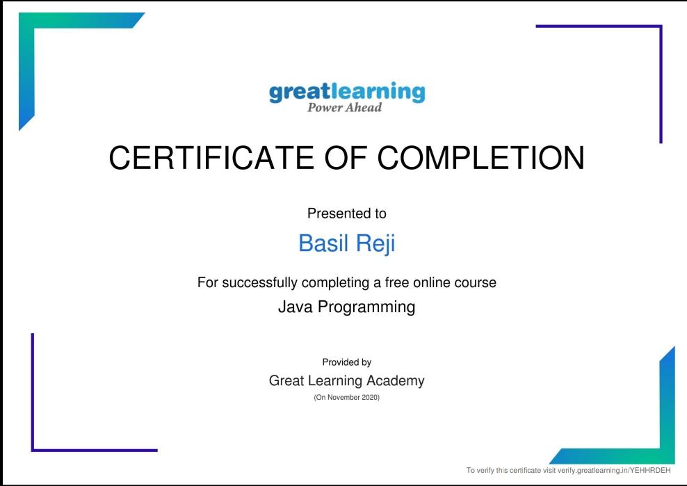 Basil Reji on LinkedIn: #javaprogramming #javadeveloper Basil Reji on LinkedIn: #javaprogramming #javadeveloper