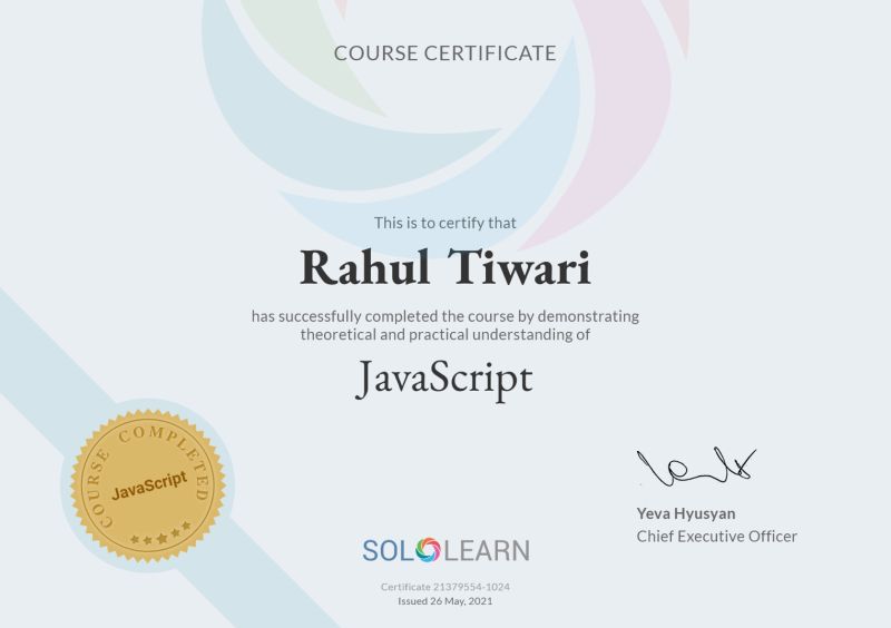 Rahul Tiwari on LinkedIn: #learning #javascript #coding #sololearn # ... Rahul Tiwari on LinkedIn: #learning #javascript #coding #sololearn # ...