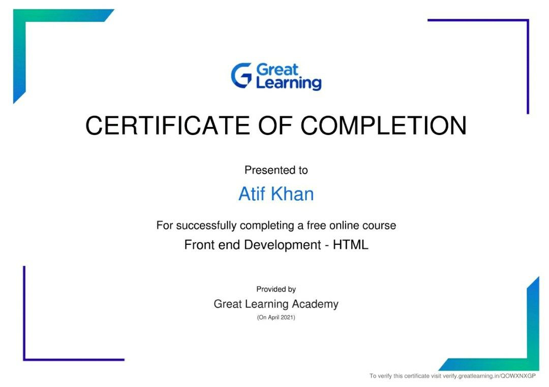 Atif Khan on LinkedIn: #development #html #html5 Atif Khan on LinkedIn: #development #html #html5