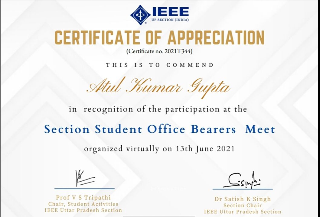 Atul Kumar Gupta on LinkedIn: #ieee Atul Kumar Gupta on LinkedIn: #ieee