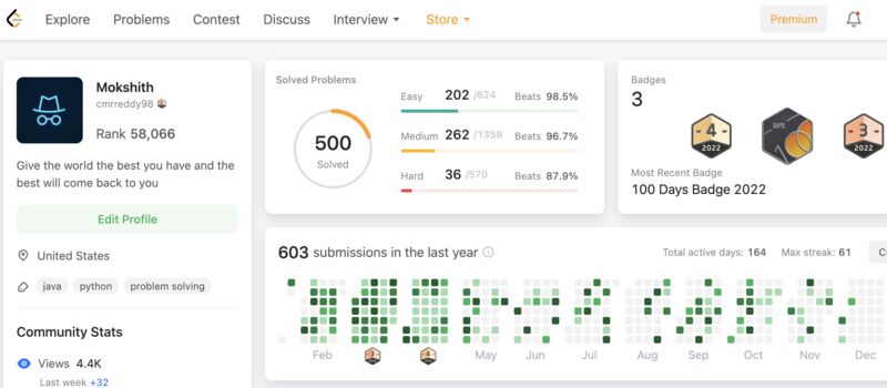 Mokshith C on LinkedIn: #algorithms #leetcode #leetcode2023 #java # ... Mokshith C on LinkedIn: #algorithms #leetcode #leetcode2023 #java # ...