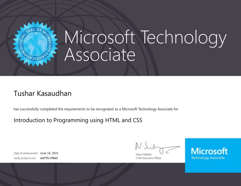 Tushar Kasaudhan on LinkedIn: #css #microsoft #html #programming Tushar Kasaudhan on LinkedIn: #css #microsoft #html #programming