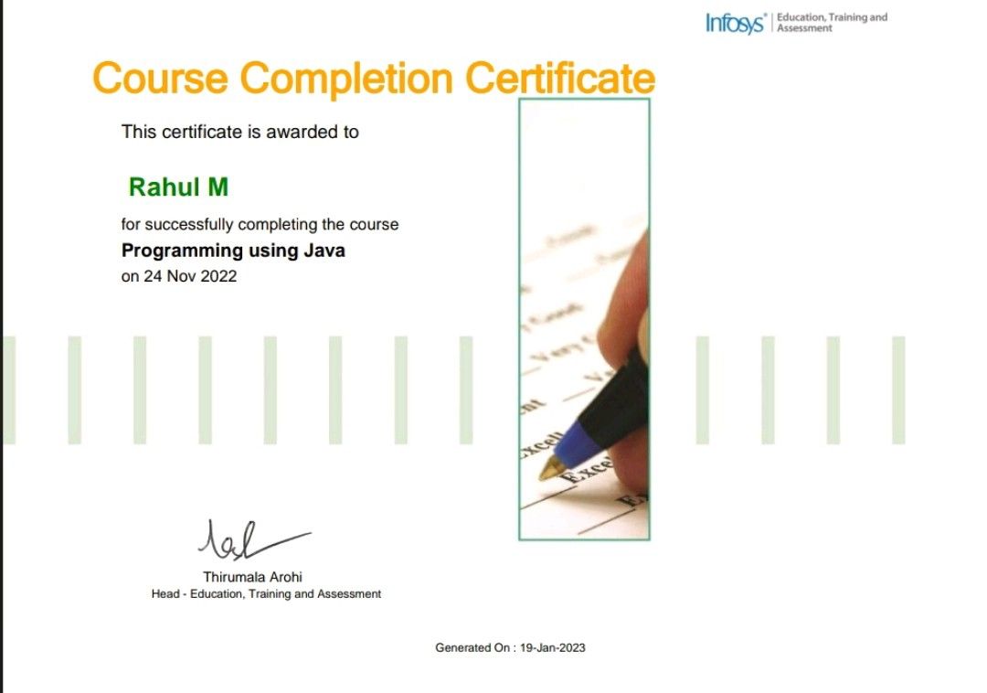 Rahul M on LinkedIn: #java #programming Rahul M on LinkedIn: #java #programming