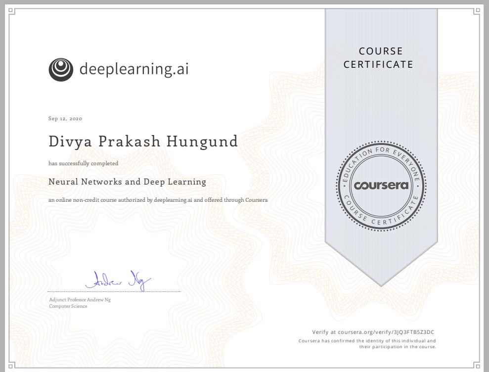 Divya Prakash Hungund on LinkedIn: #deeplearningai #coursera # ... Divya Prakash Hungund on LinkedIn: #deeplearningai #coursera # ...