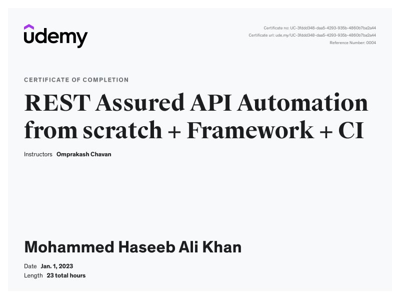 mohammed haseeb ali khan on LinkedIn: #automation #apiautomation mohammed haseeb ali khan on LinkedIn: #automation #apiautomation
