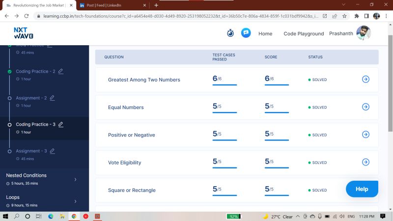 Prashanth Vidyamari on LinkedIn: #day4 #ccbp #python #nxtwave ... Prashanth Vidyamari on LinkedIn: #day4 #ccbp #python #nxtwave ...