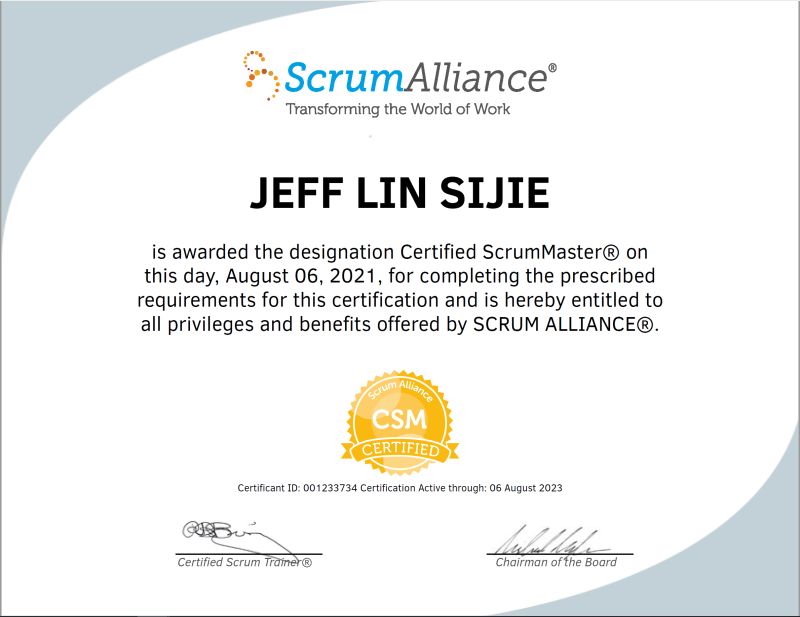 Jeff Lin Sijie on LinkedIn: #agile #scrum #scrummaster # ... Jeff Lin Sijie on LinkedIn: #agile #scrum #scrummaster # ...