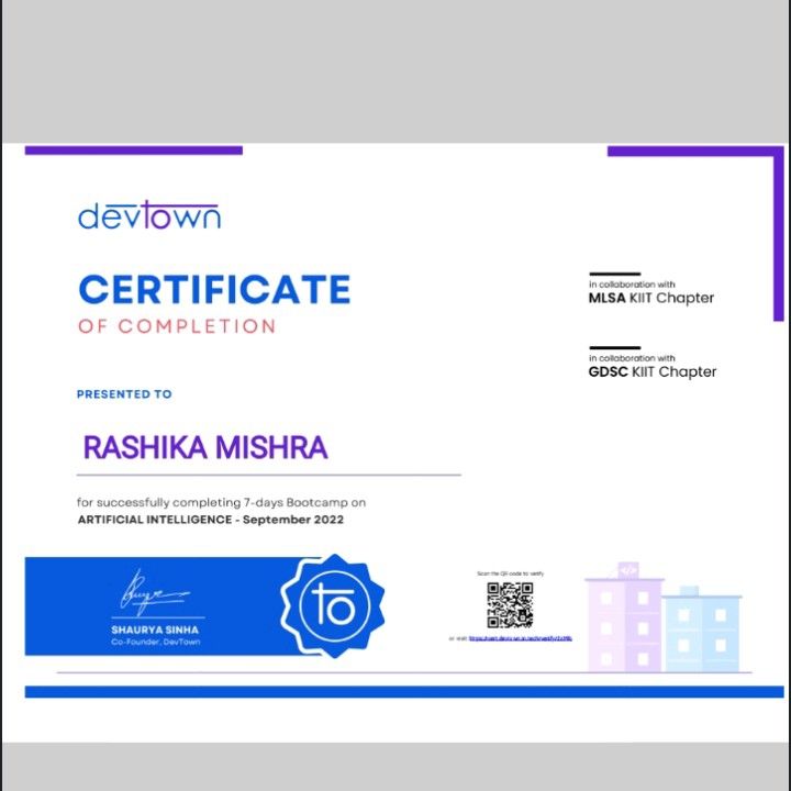 Rashika Mishra on LinkedIn: #devtown #shape Rashika Mishra on LinkedIn: #devtown #shape