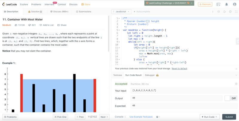 Nabil Hayet on LinkedIn: #leetcode #container_with_most_water #medium ... Nabil Hayet on LinkedIn: #leetcode #container_with_most_water #medium ...