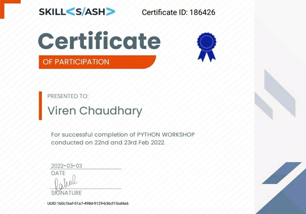 Viren Chaudhary on LinkedIn: #python Viren Chaudhary on LinkedIn: #python