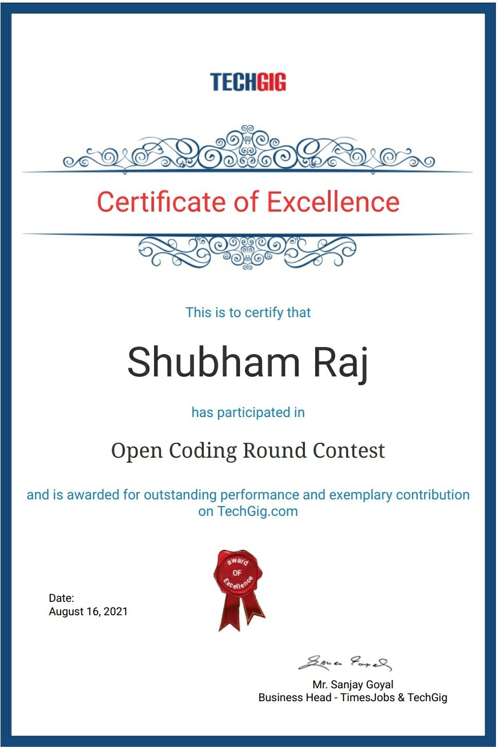 Shubham Raj on LinkedIn: #techgig #cognizant Shubham Raj on LinkedIn: #techgig #cognizant
