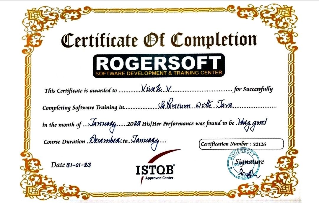 Vivek Vadakara on LinkedIn: #selenium #with #java #automationtesting Vivek Vadakara on LinkedIn: #selenium #with #java #automationtesting