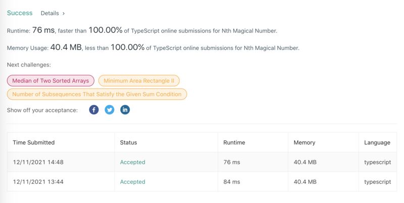 Bruno Andersen Chen on LinkedIn: Faster than 100% / Less than 100% It ... Bruno Andersen Chen on LinkedIn: Faster than 100% / Less than 100% It ...