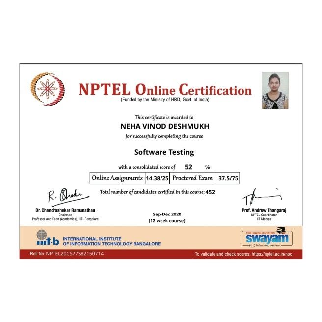 Neha Deshmukh on LinkedIn: #softwaretesting #informationtechnology # ... Neha Deshmukh on LinkedIn: #softwaretesting #informationtechnology # ...