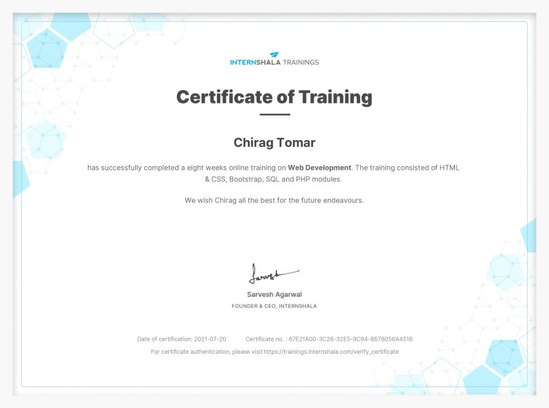 Chirag Tomar posted on LinkedIn Chirag Tomar posted on LinkedIn