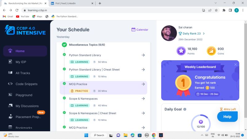 sai charan on LinkedIn: #ccbp #nxtwave #python #pythonprogramming # ... sai charan on LinkedIn: #ccbp #nxtwave #python #pythonprogramming # ...