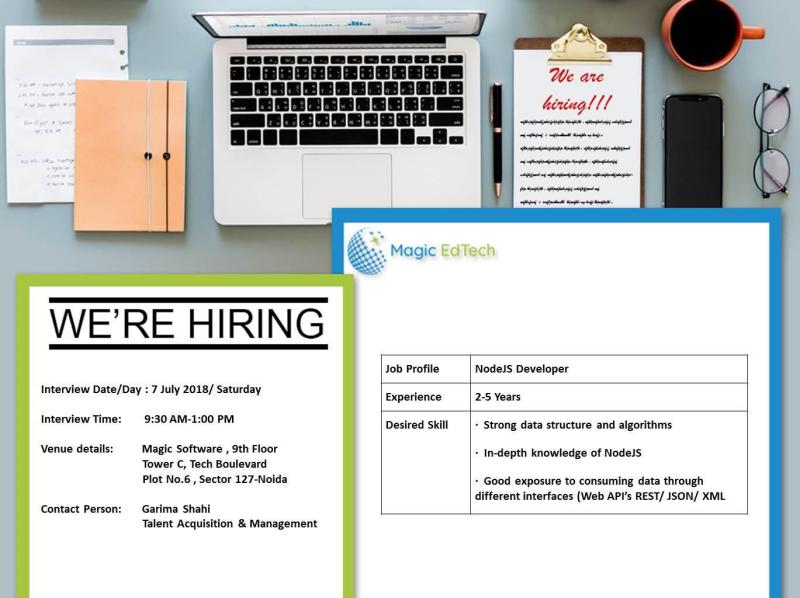 Garima Shahi on LinkedIn: #Magicedtech seeks #NodeJS professionals ... Garima Shahi on LinkedIn: #Magicedtech seeks #NodeJS professionals ...