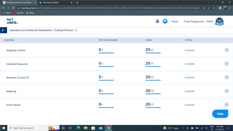 Sadiq Mohammad on LinkedIn: #python #coding #practice #nxtwave #nxt # ... Sadiq Mohammad on LinkedIn: #python #coding #practice #nxtwave #nxt # ...