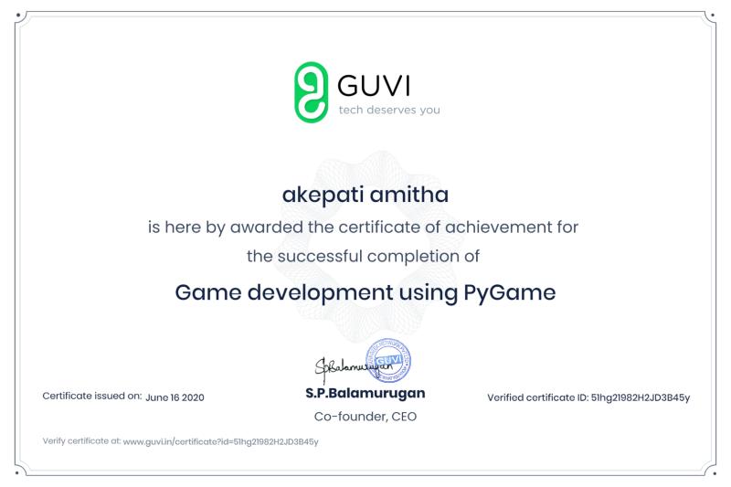 Amitha Akepati on LinkedIn: #python #pygame #programming Amitha Akepati on LinkedIn: #python #pygame #programming