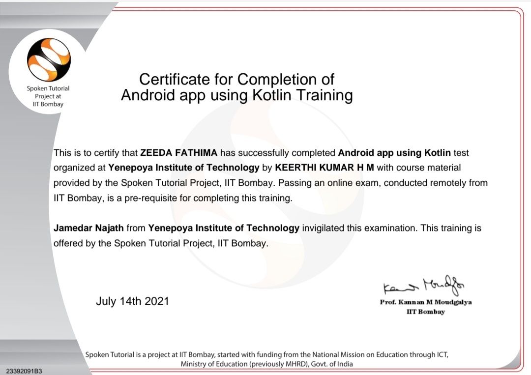 Zida Aziz on LinkedIn: #androidapp #kotlin #iitbombay Zida Aziz on LinkedIn: #androidapp #kotlin #iitbombay