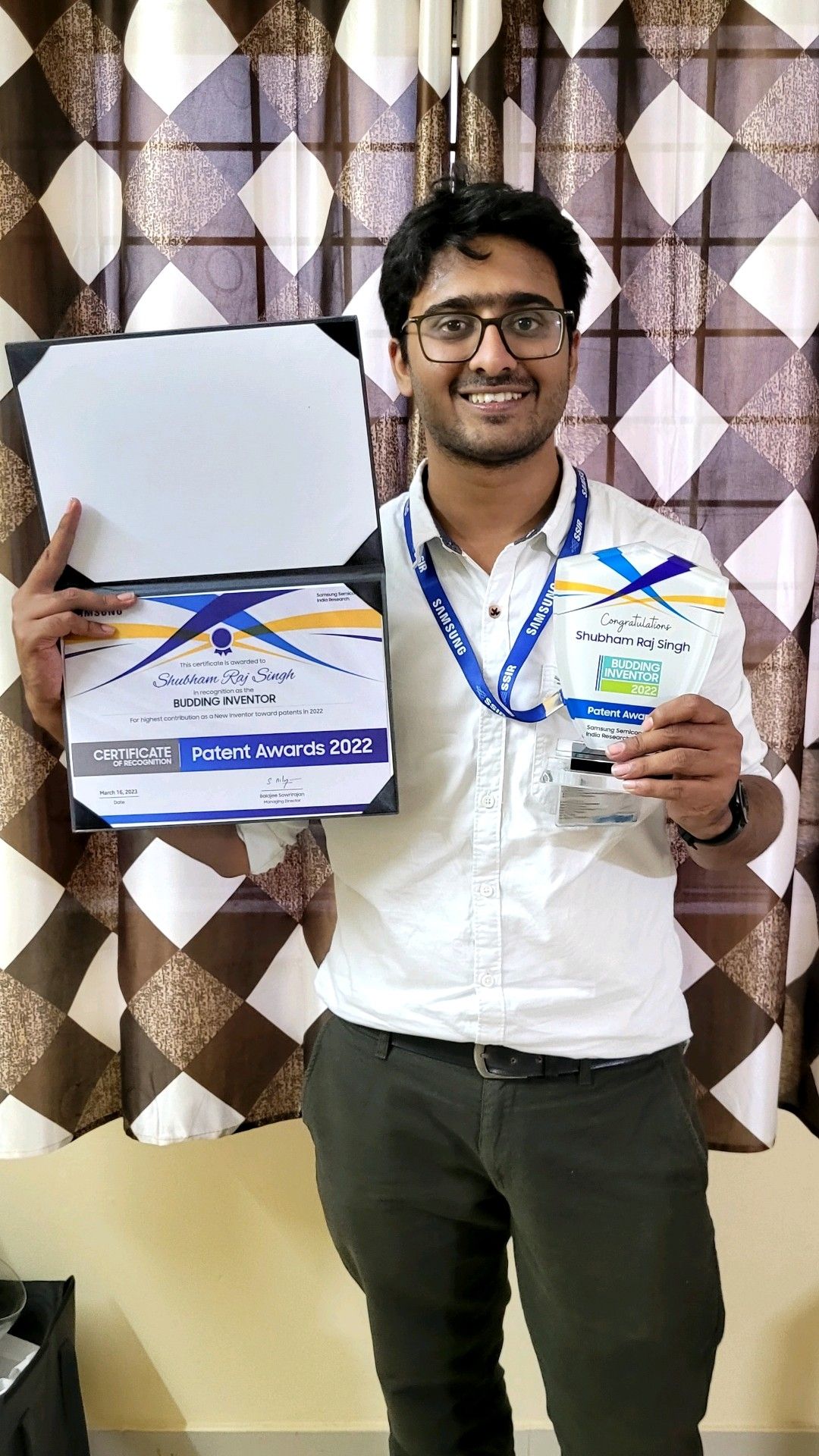 Shubham Raj Singh on LinkedIn: #samsung #ssir #patent_awards | 36 comments Shubham Raj Singh on LinkedIn: #samsung #ssir #patent_awards | 36 comments