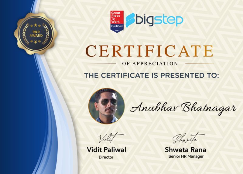 Anubhav Bhatnagar on LinkedIn: #work #learning #leaders #appreciation # ... Anubhav Bhatnagar on LinkedIn: #work #learning #leaders #appreciation # ...