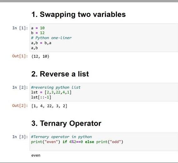 Ruby Mandal on LinkedIn: #python #coding #liners Ruby Mandal on LinkedIn: #python #coding #liners