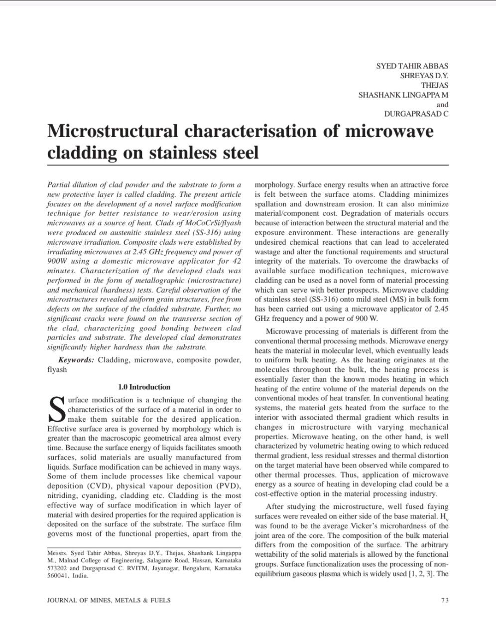 Syed Tahir Abbas on LinkedIn: #cladding #microwave #mhh #stainlesssteel Syed Tahir Abbas on LinkedIn: #cladding #microwave #mhh #stainlesssteel