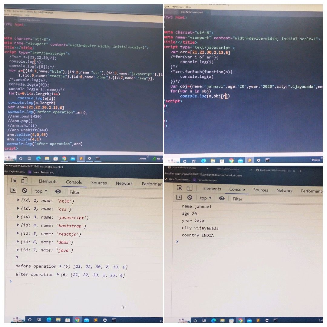 Jahnavi Madoju on LinkedIn: #internship #array #javascript #javascript Jahnavi Madoju on LinkedIn: #internship #array #javascript #javascript