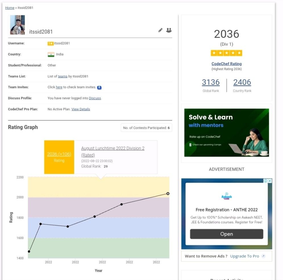 Siddharth Kakade on LinkedIn: #codechef #codechef # ... Siddharth Kakade on LinkedIn: #codechef #codechef # ...