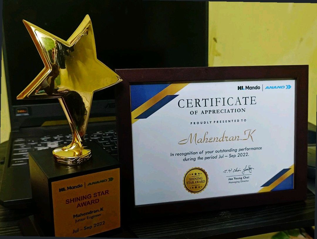 Mahendran K on LinkedIn: #shiningstar #mando #suspension #ped # ... Mahendran K on LinkedIn: #shiningstar #mando #suspension #ped # ...