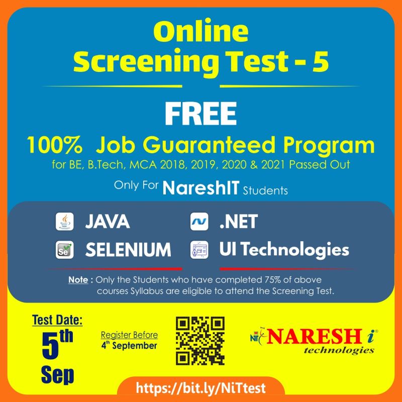 Naresh i Technologies on LinkedIn: #java #dotnet #selenium # ... Naresh i Technologies on LinkedIn: #java #dotnet #selenium # ...