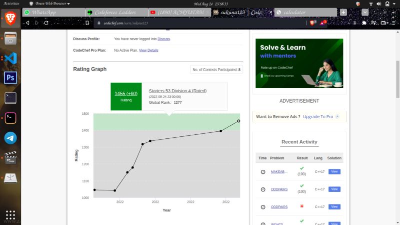 Samar Srivastav on LinkedIn: #codechef #competitiveprogramming | 11 ... Samar Srivastav on LinkedIn: #codechef #competitiveprogramming | 11 ...