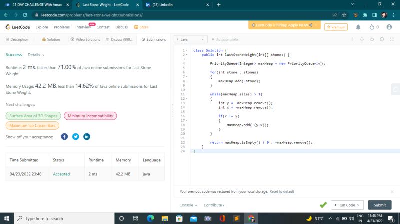 Deepak Yadav on LinkedIn: #21dayschallenge #codewithaman #day18 Deepak Yadav on LinkedIn: #21dayschallenge #codewithaman #day18